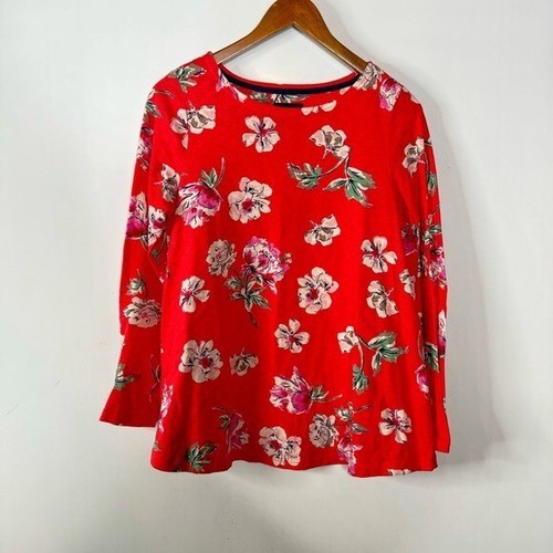 Joules Harbour LT Swing Top in Red Floral Size 6 | eBay