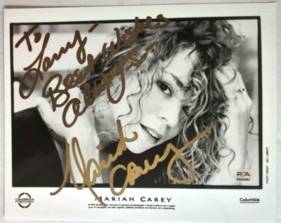 MARIAH CAREY SIGNED AUTOGRAPHED 8X10 PHOTO FULL SIGNATURE RARE EMOTIONS ...