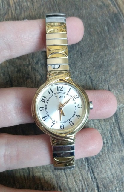 Timex SR626SW Women's Expansion Stretch Band Watch WR 30 M Need Battery ...