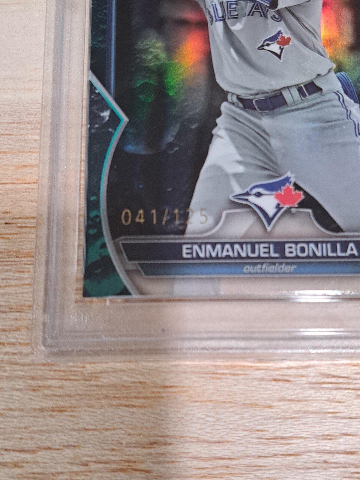 ENMANUEL BONILLA 2023 Bowman Chrome Draft AQUA LUNAR CRATER /125 BDC ...
