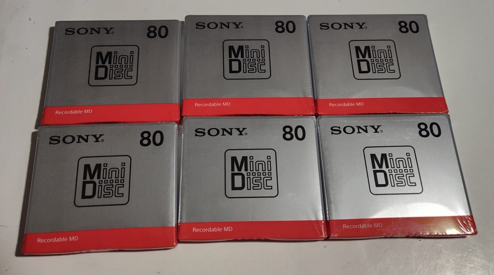 Sony Blank Mini Disc (80 Min One Pack + One) Lot Of 6 | eBay
