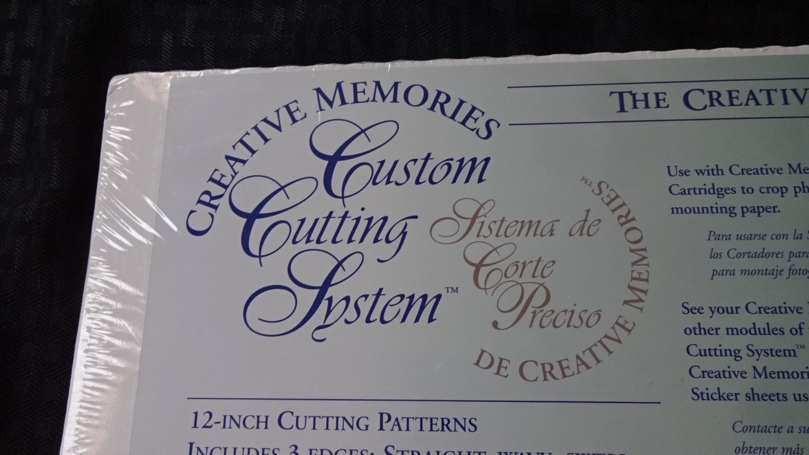 Creative Memories CUSTOM CUTTING SYSTEM 12-inch Cutting Patterns Sealed ...