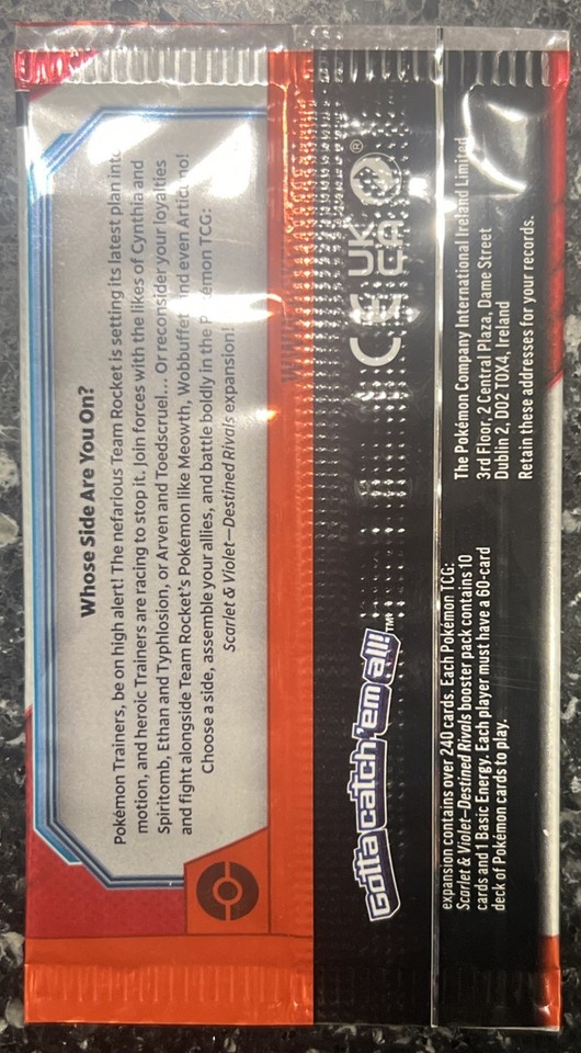 Pokemon Sampling Pack (3 Cards)— Destined Rivals - Fun Pack - RARE ...