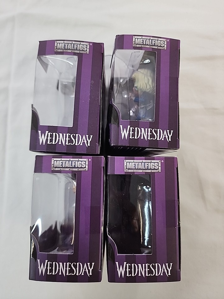 Lot of 4 Metalfigs WEDNESDAY ADDAMS/THING/ENID SINCLAIR 2.5" Diecast ...
