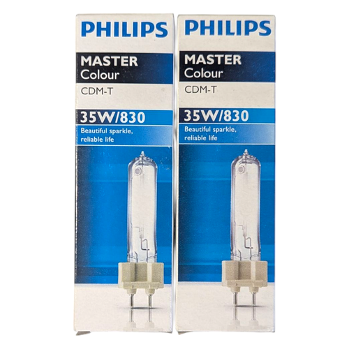 Philips Master Colour CDM-T 35W/830 Lamp Light Bulb Set Of 2 Brand New ...