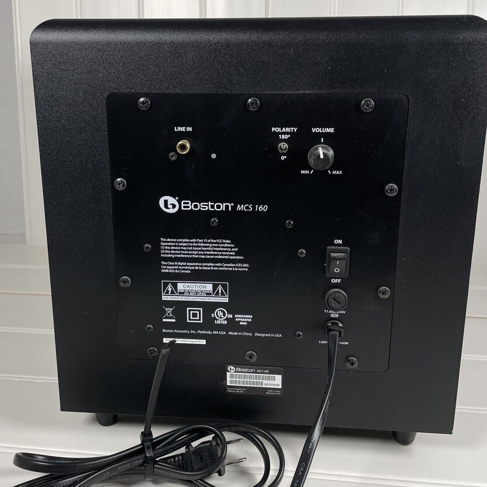 Boston Acoustics MCS160 Powered Subwoofer | eBay