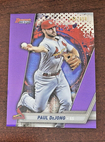 PAUL DEJONG 2019 BOWMANS BEST BASEBALL PURPLE REFRACTOR /250 CARDINALS | eBay