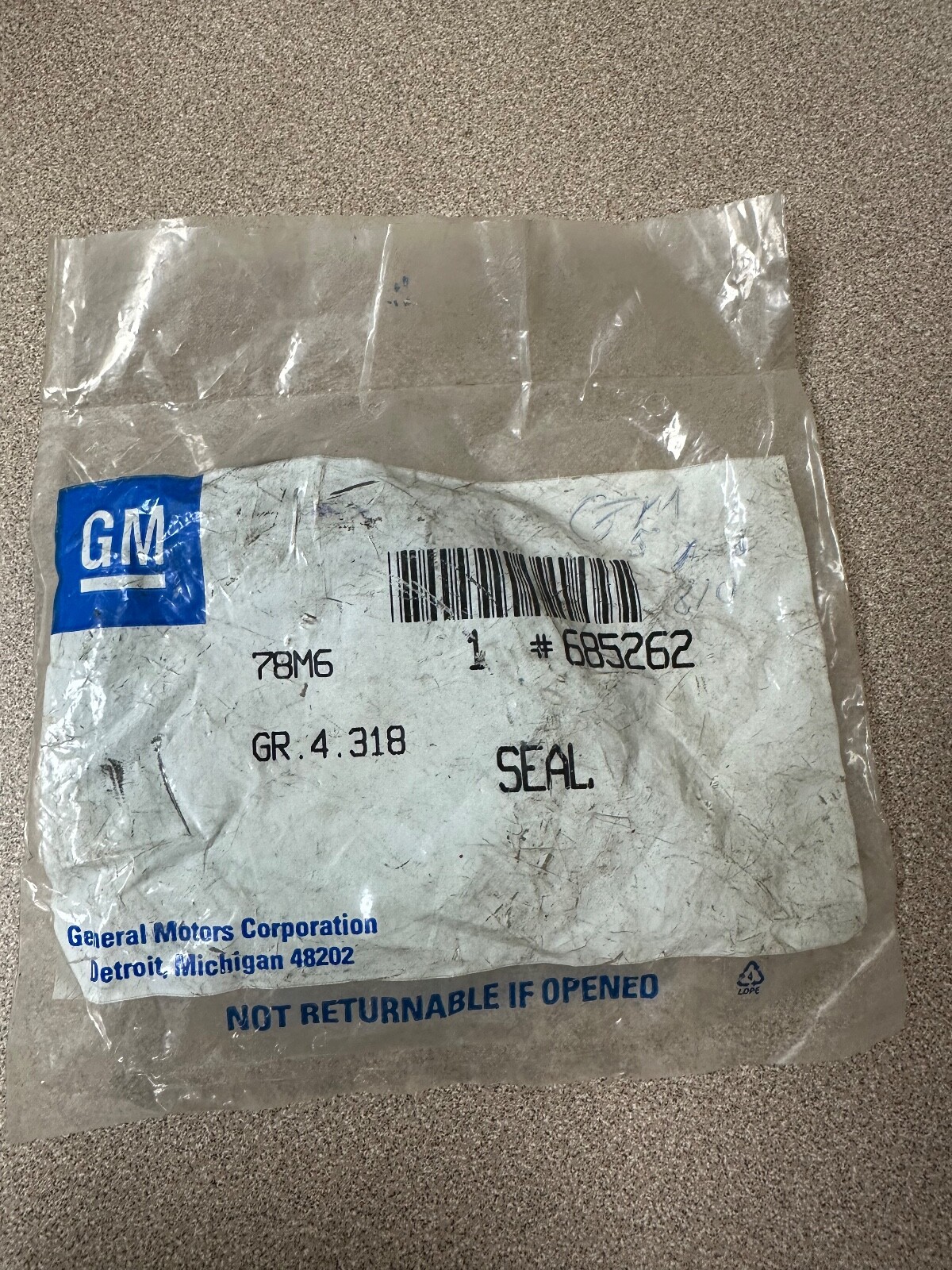 GM 685262 OIL SEAL | eBay