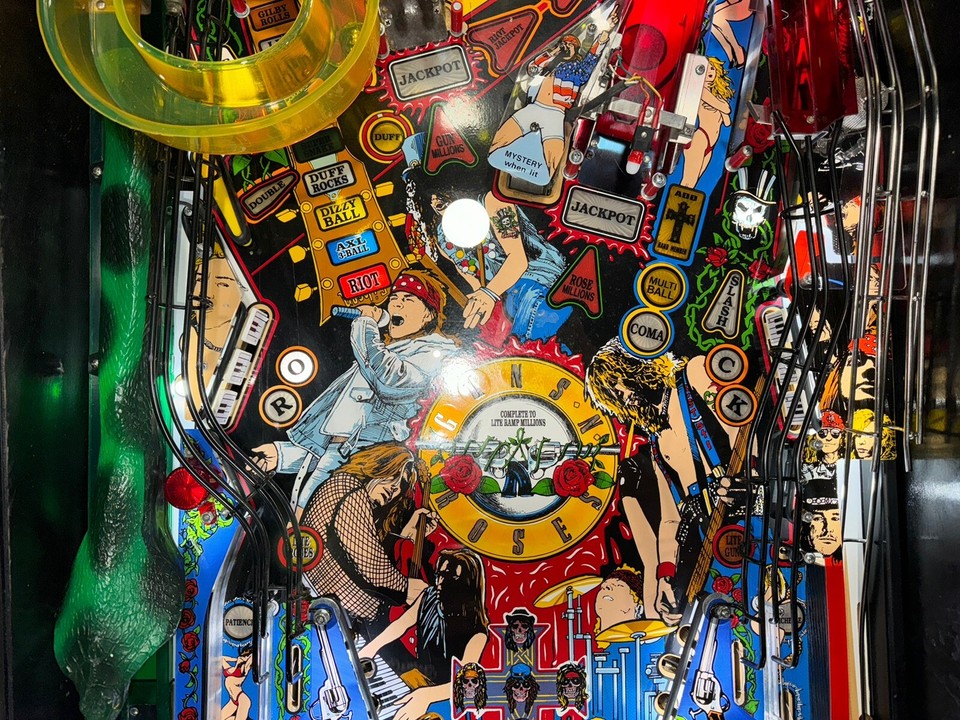 Guns n Roses GNR Data East 1994 Pinball Machine Orange County Pinballs ...