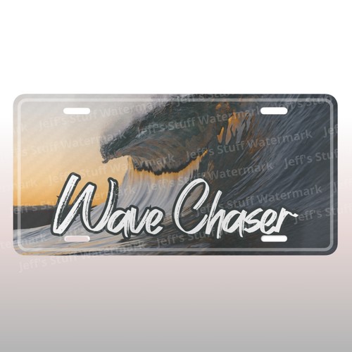 Wave Chaser License Plate Sea Tag for Any State Auto Car Vanity Plate ...