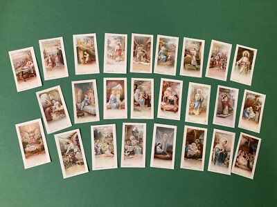 VINTAGE COLLECTION OF 25 BEAUTIFUL HOLY CARDS FROM THE 40'S MADE IN ...