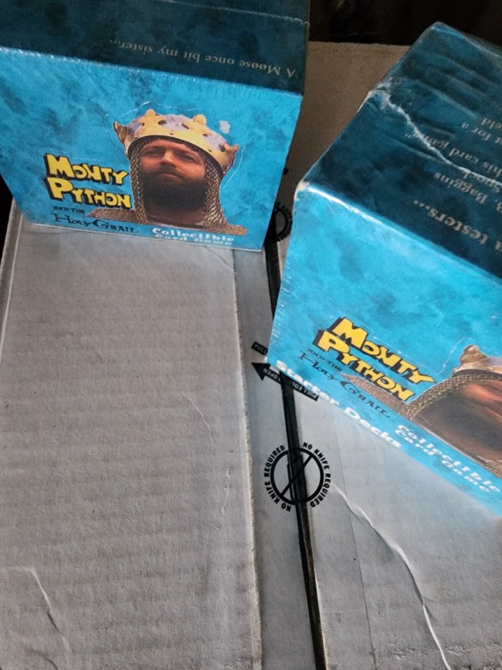 Monty Python Holy Grail CCG TCG Starter BoX & Booster Box sealed New | eBay