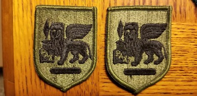 US Military IRA Green Southern European Task Force Patch, Set of 2 ...