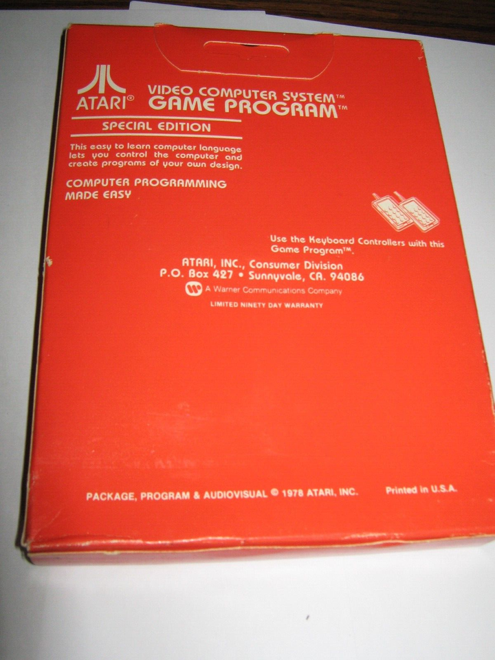 BASIC Programming (Atari 2600, 1979) New Unopened Rare | eBay