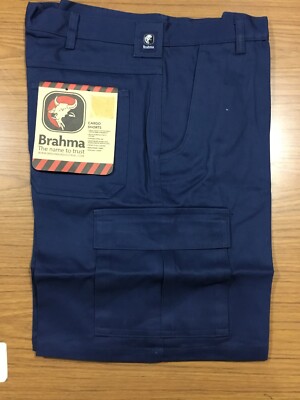 3 x Brahma Blue Cargo Work Short Size 77R 30 Inches Ex-sample Missing ...