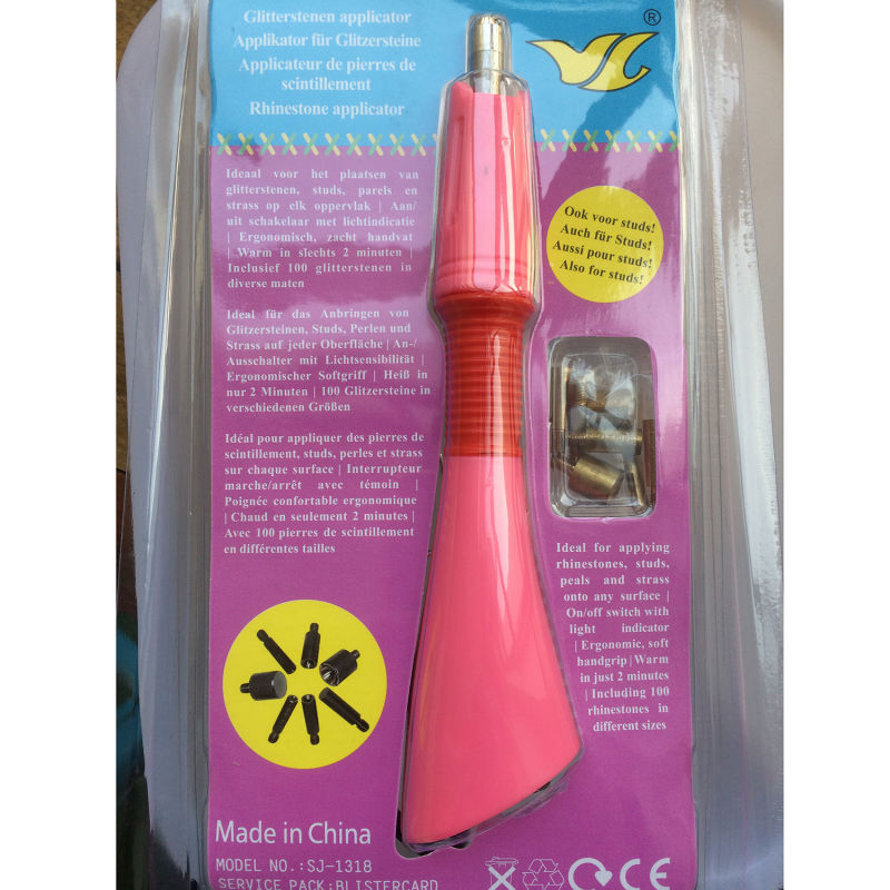 Heat Iron-on Wand Heat-fix Rhinestone Crystal Heater Tool Applicator ...