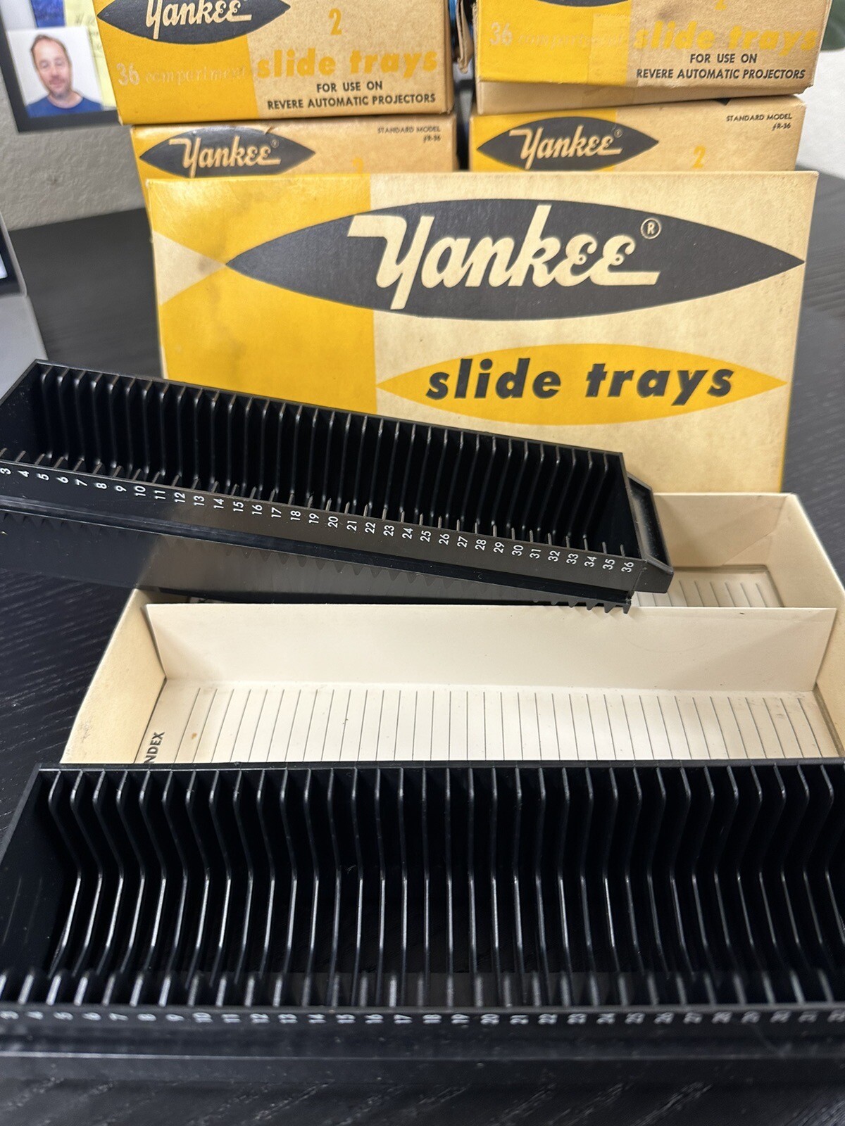 Vintage Yankee Slide Trays Set Of 2 in Box Holds 36 Slides Each | eBay