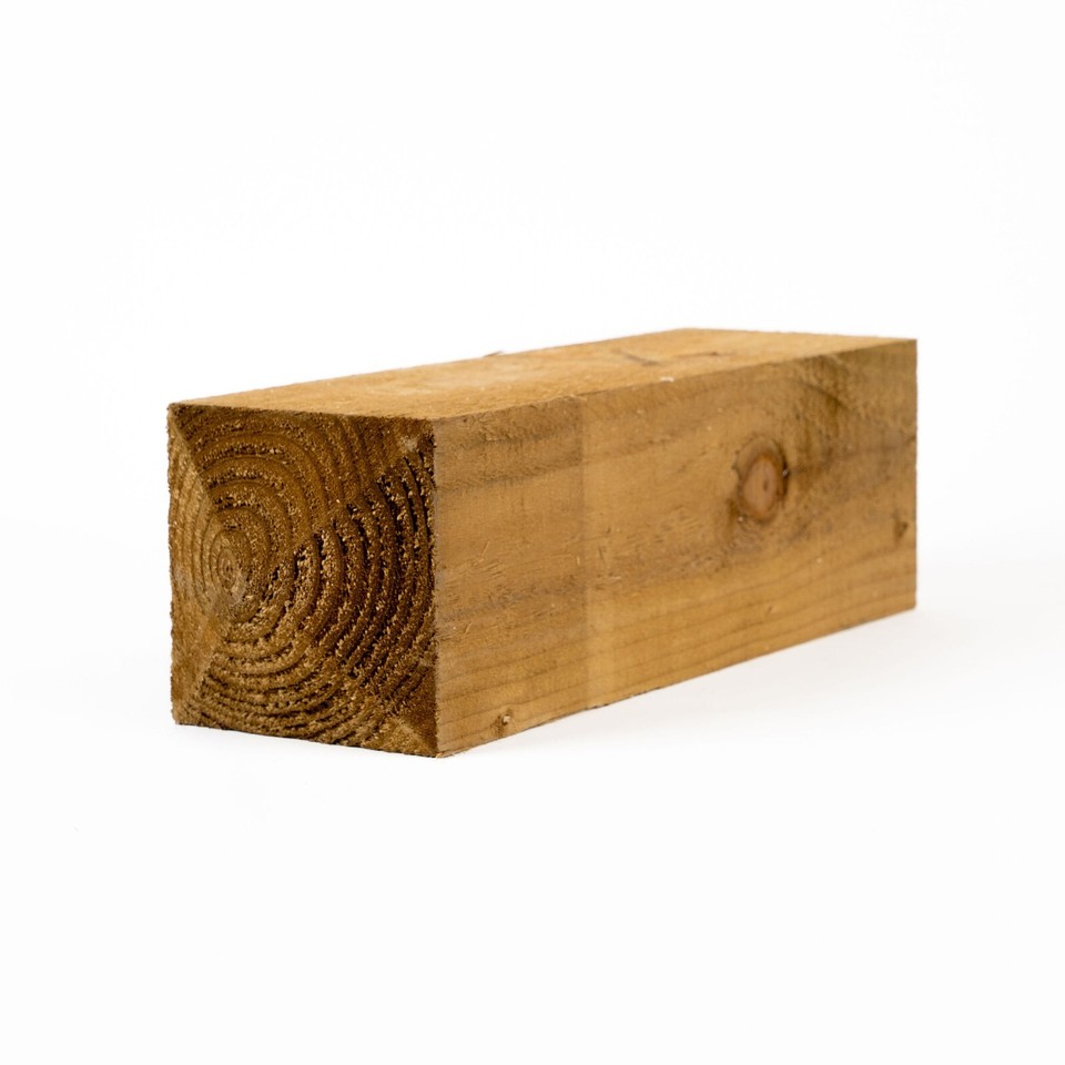 Wooden Fence Posts Treated Softwood Spruce Timber Board Wood Fencing ...