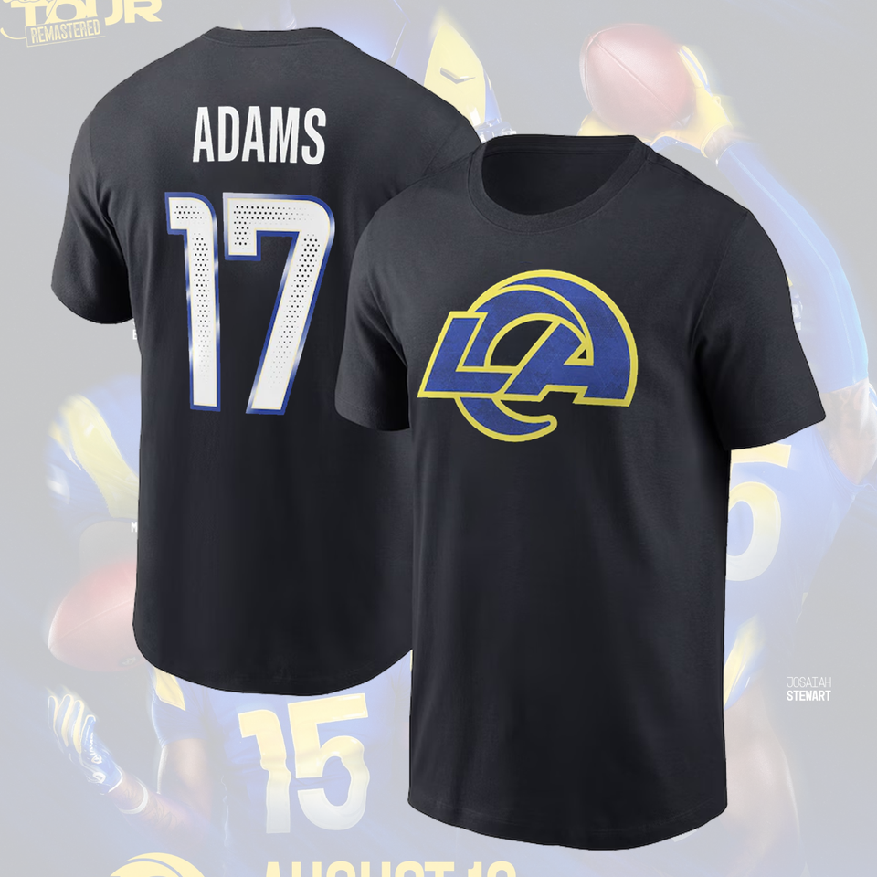 HOT NEW! Los Angeles Rams 2025 Rivalries Collection Name & Number S-5XL ...