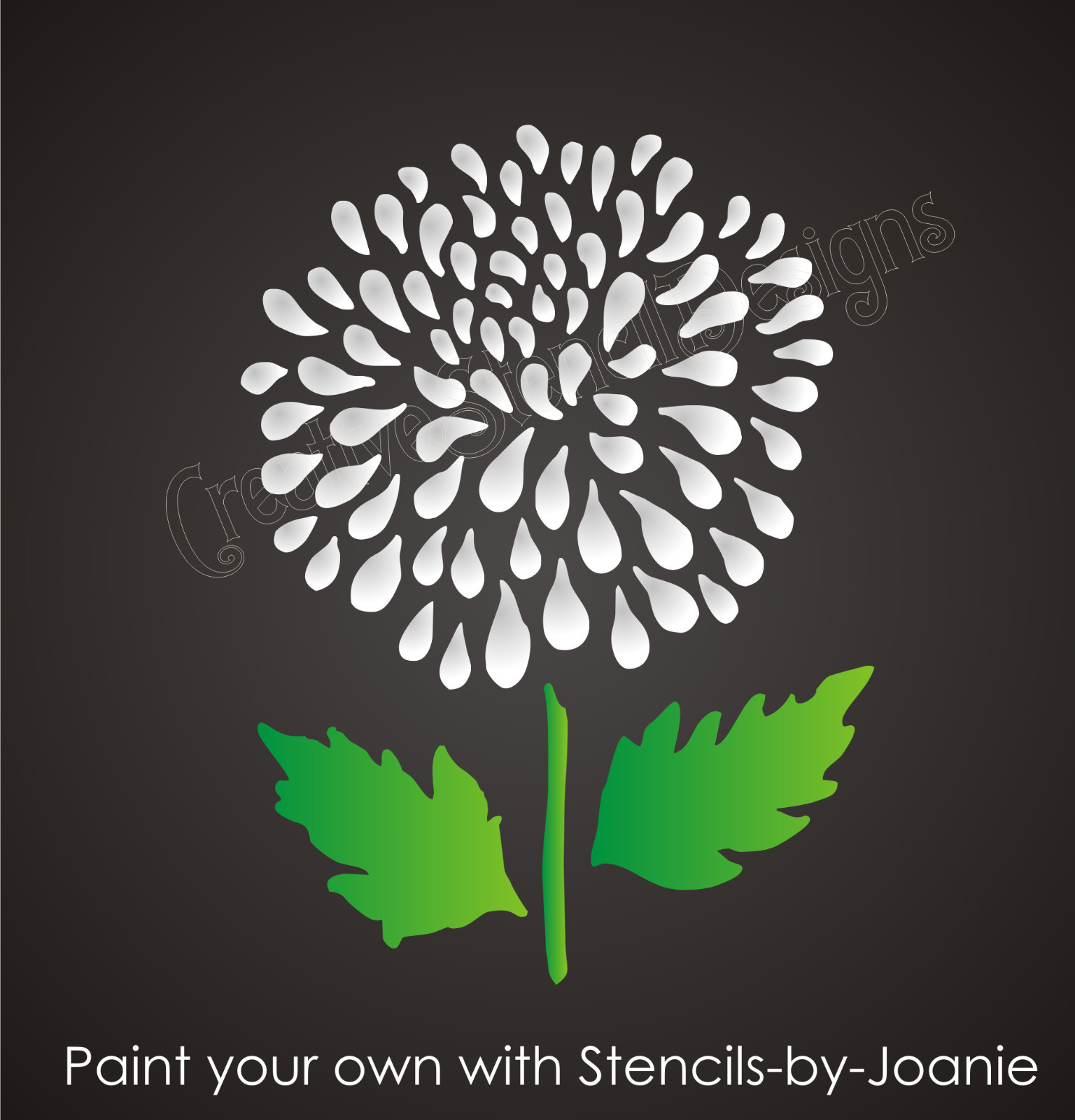 Chrysanthemum Stencil Flower Garden Country Cottage Chic Porch DIY ...