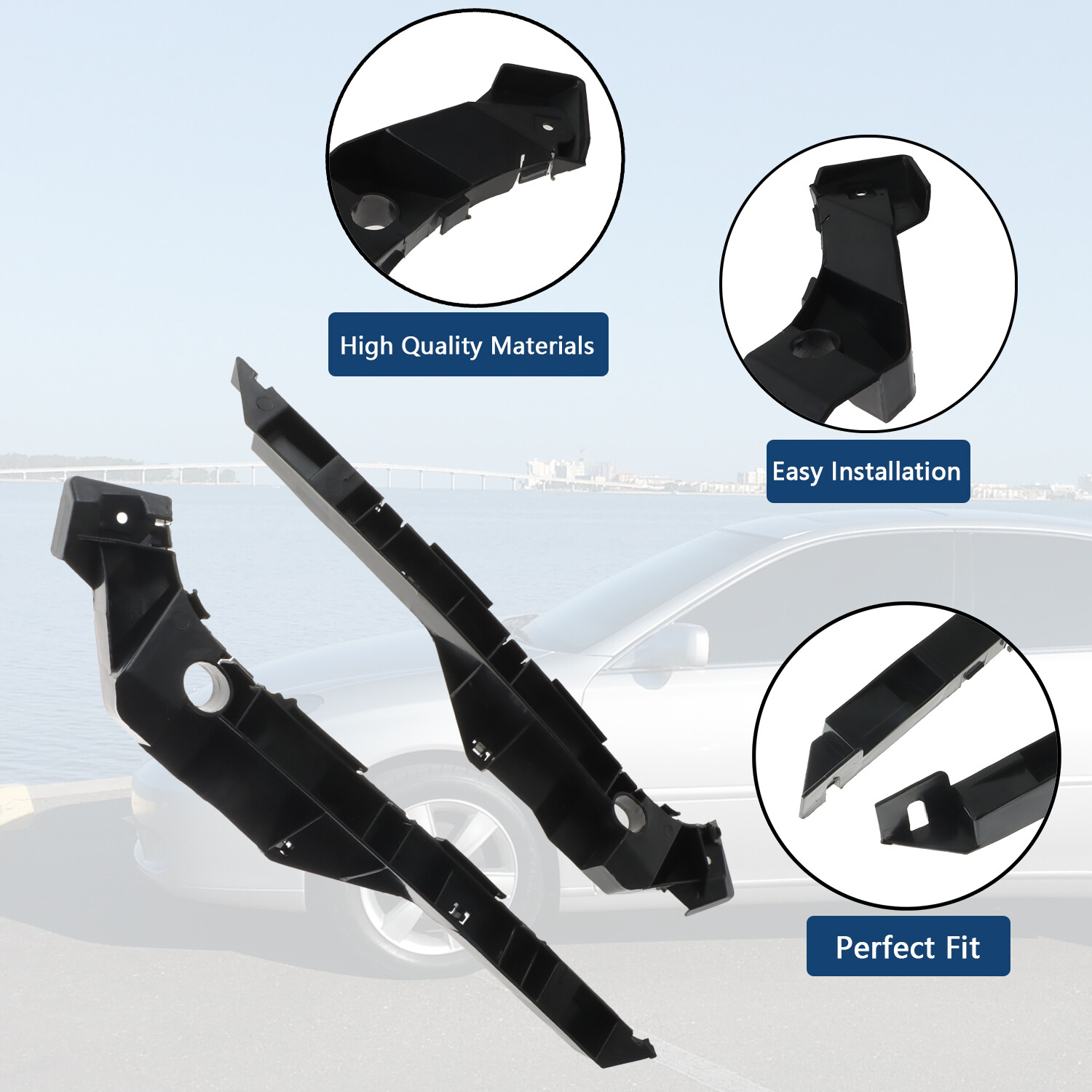 Left & Right Front Bumper Fastener Retainer Bracket for Lexus ES330 ...
