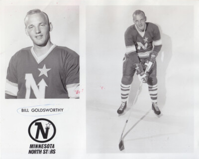 BILL GOLDSWORTHY 1968-69 MINNESOTA NORTH STARS NHL Team issue 8x10 ...