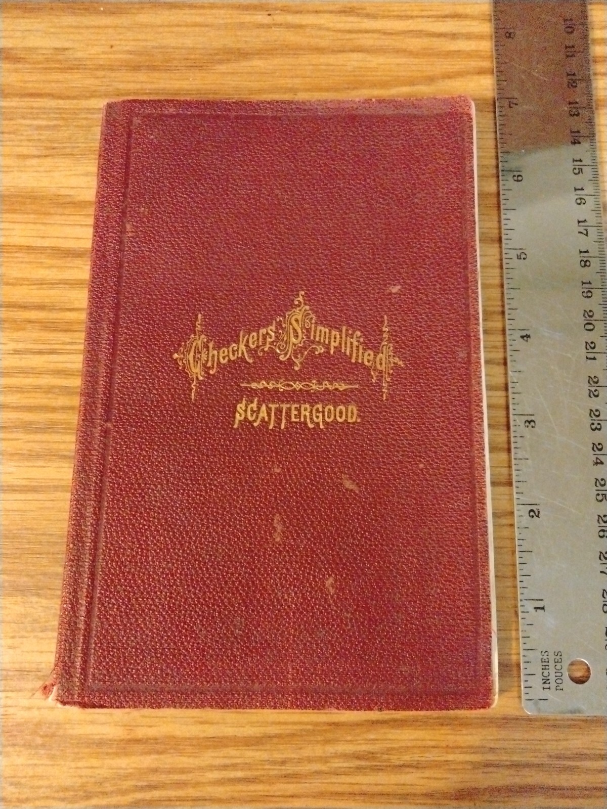 Antique 1859 Scattergood Checkers Simplified book, 7"X4.25" | eBay