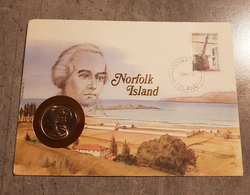 NORFOLK ISLAND JAMES COOK COVER WITH COIN 20 CENTS | eBay Australia