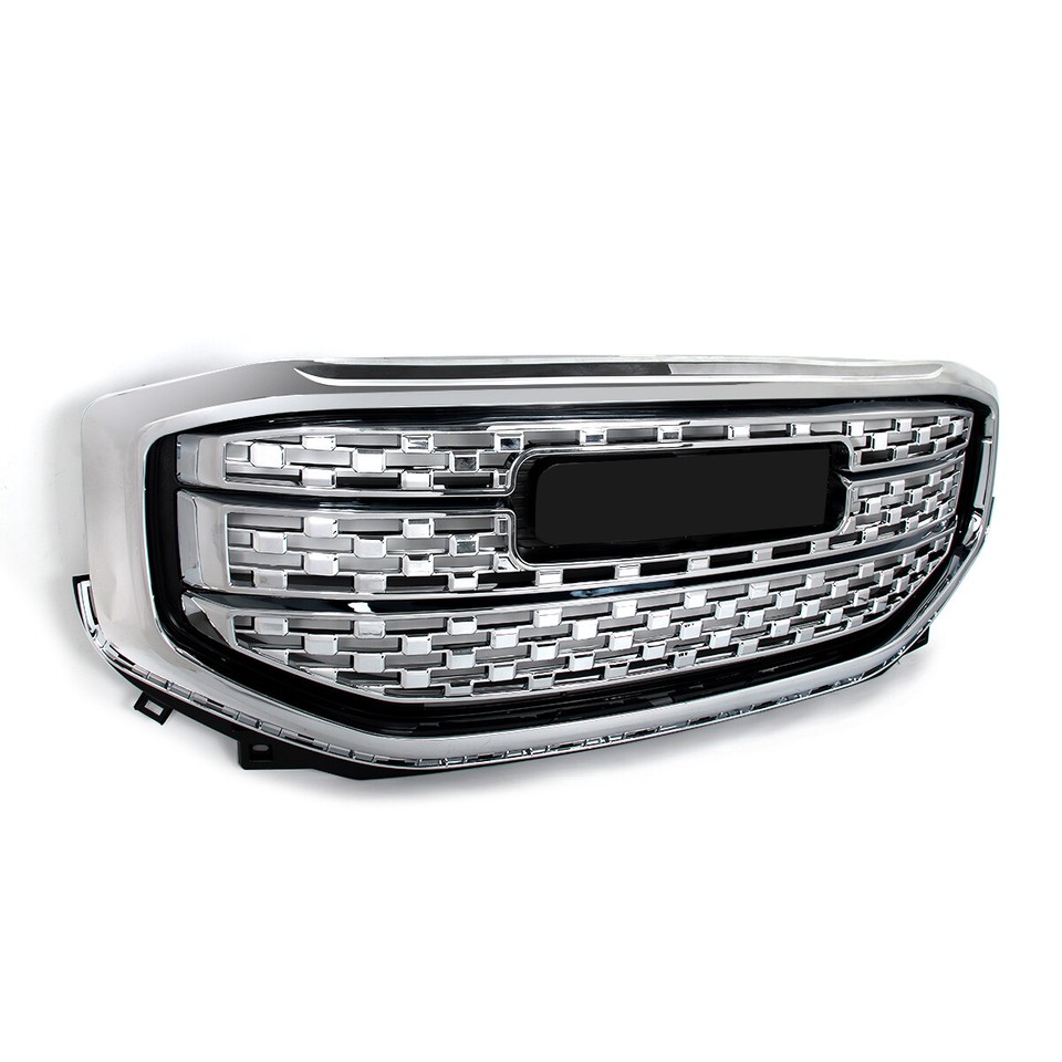 For 2017 2018 2019 GMC Acadia Denali Front Upper Grille Assembly Chrome ...