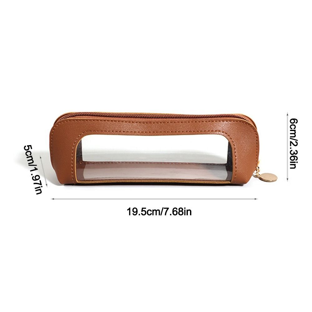 Waterproof Pencil Case Transparent Stationery Storage Box | eBay