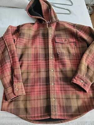 Wolverine Bonded Flannel Jacket Hood M | eBay