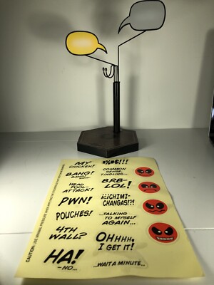 Sideshow Deadpool - 1/6th base and word balloons Hot Toys 12” scale ...