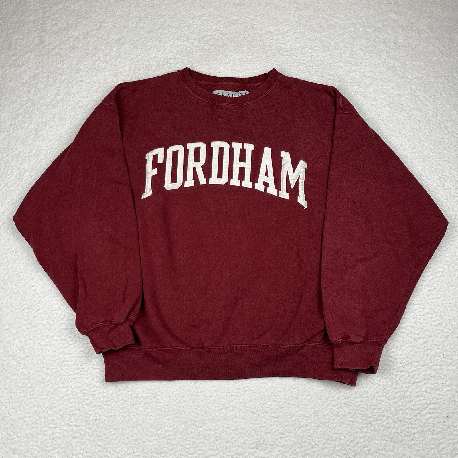 Vintage Fordham Gear Reverse Weave Sweatshirt Medium - Gem