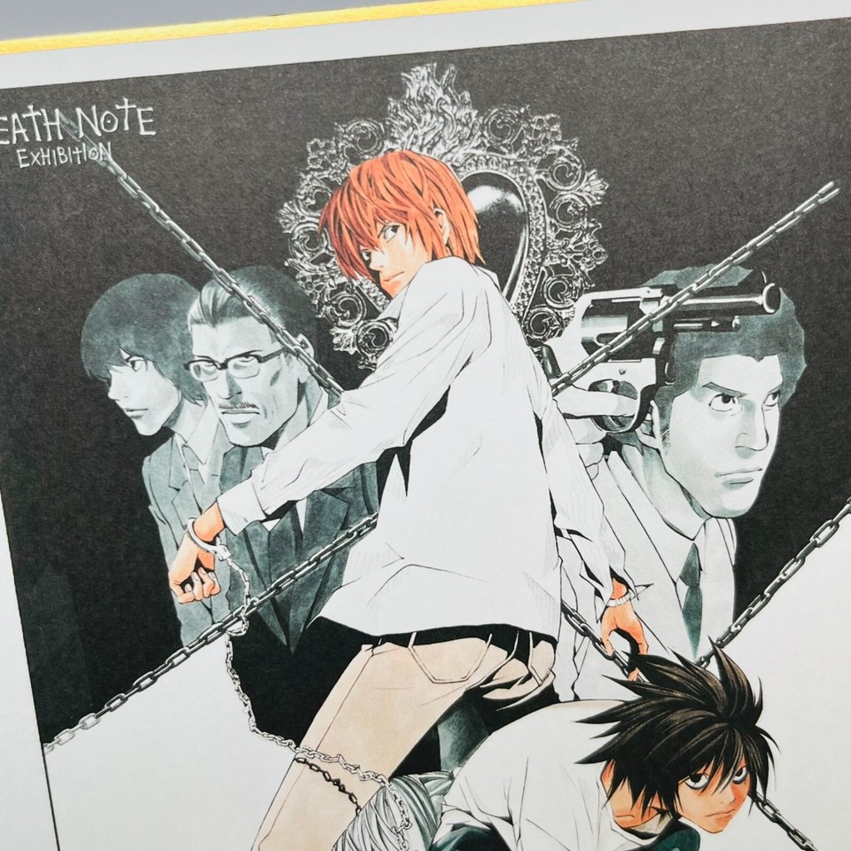 Light Yagami & Kira Task Force Death Note Exhibit Shikishi Art Print ...