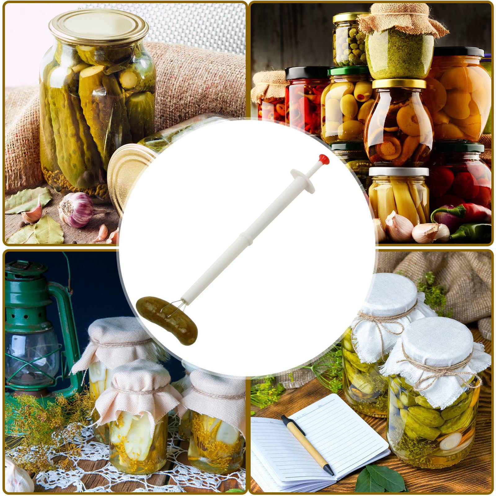 Pickle Picker 8-inches 4-claw Fork Olive Jalapeno Pepper Cocktail Onion ...