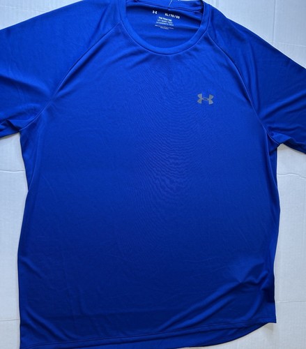 Under Armour The Tech Tee Mens Size XL Royal Blue Raglan Sleeve T Shirt ...