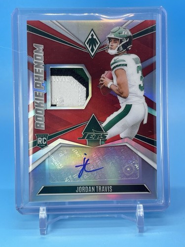 2024 Panini Phoenix ~ JORDAN TRAVIS ~ RC PHENOM Patch Auto #'d /99 ...
