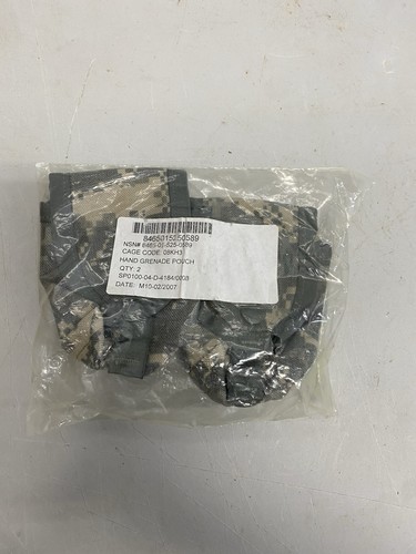 Lot Of (2) New USGI Molle 2 UCP Hand Grenade Glove Compass GP Pouch ACU ...