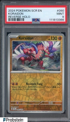 2024 Pokemon SCR EN #090 Koraidon Reverse Holo PSA 9 MINT | eBay