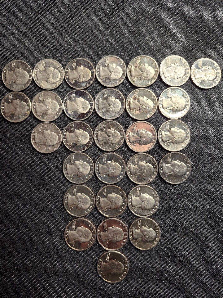 Roll of 40 S Proof Clad Quarters. Found in Circulation. NIFC. | eBay