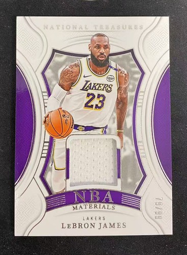 2024-25 Panini National Treasures LeBron James NBA Materials Patch ...