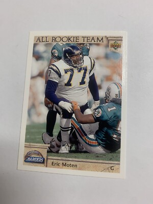 1992 Upper Deck NFL All Rookie Team Eric Moten San Diego Chargers | eBay