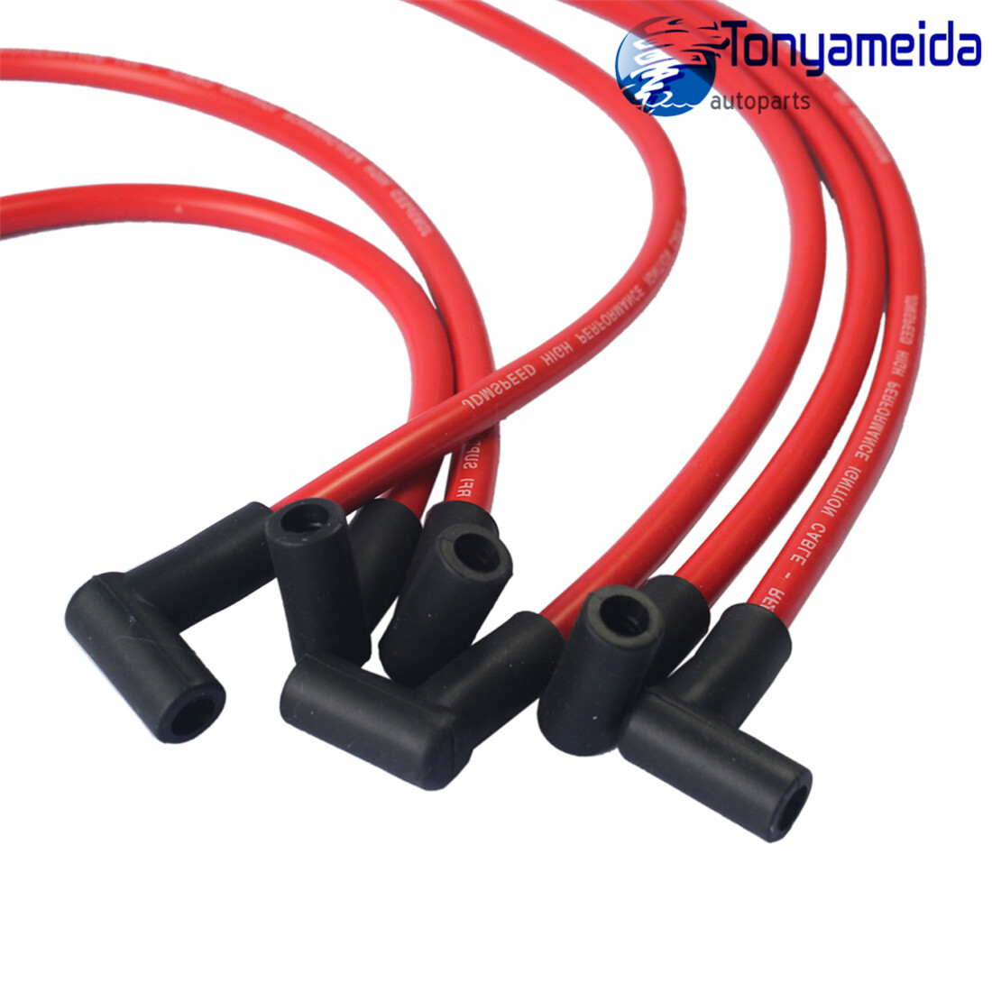 Red 10.5mm Performance Ignition Spark Plug Wires JDMSPEED For 3800 ...