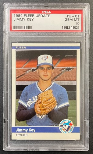 1984 Fleer Update Jimmy Key #U-61 Rookie RC PSA 10 Gem Mint | eBay