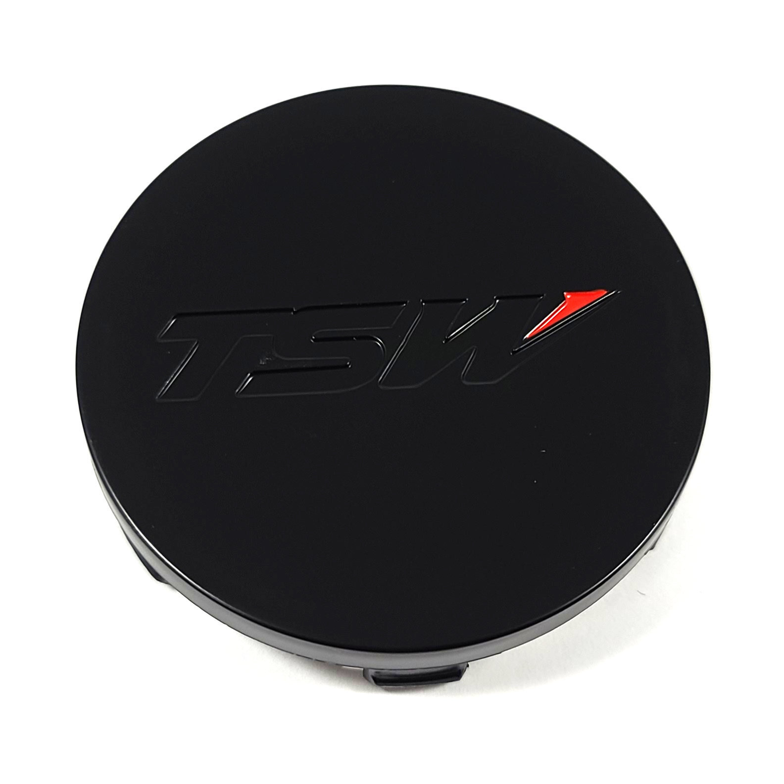 TSW Matte Black Wheel Center Hub Cap 2-7/16"OD Snap-In Closed-End ...