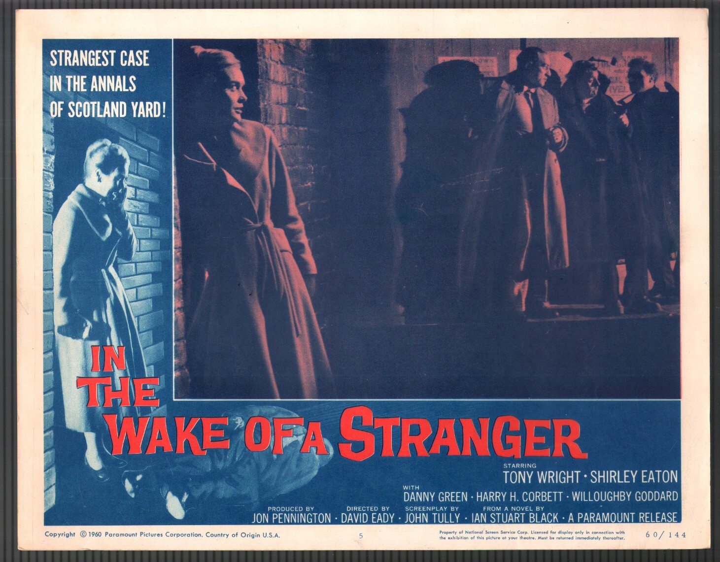 Lobby Card: In the Wake of a Stranger-Lobby Card-#5-1960-Shirley Eaton ...
