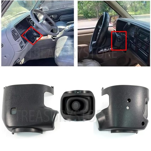 Upper & Lower Steering Column Cover Shroud +Shifter Boot For Chevy GMC ...