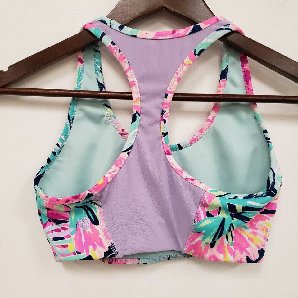Lilly Pulitzer Luxletic Jaydea Sports Bra Size XS Tropical Beach Preppy ...