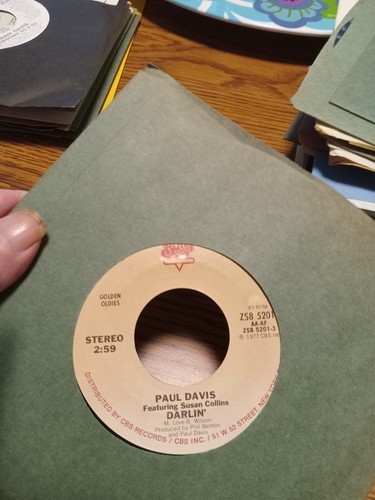 Paul Davis w Susan Collins 45 Darlin'/Ride 'Em Cowboy BANG 5201 mint ...