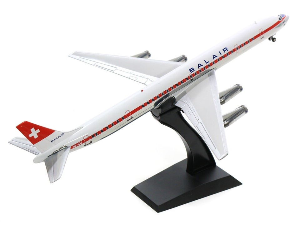 DC-8-63 BALAIR REG: HB-IDZ WITH STAND - INFLIGHT 200 IFDC8630115 1/200 ...